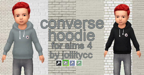 Converse Hoodies for Toddlers Sims 4 | JollityCC