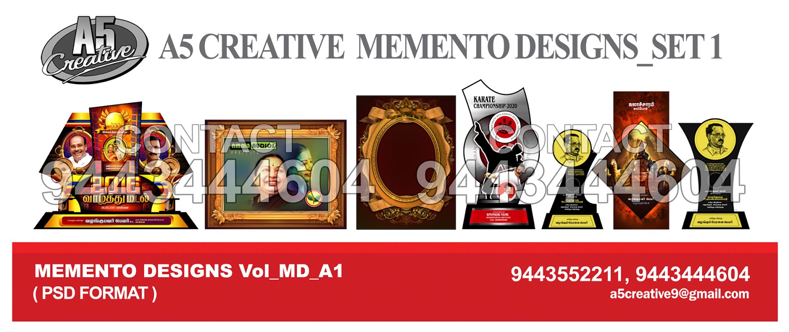 DIGITAL FLEX BANNER DESIGNS: MEMENTO DESIGNS_SET_1