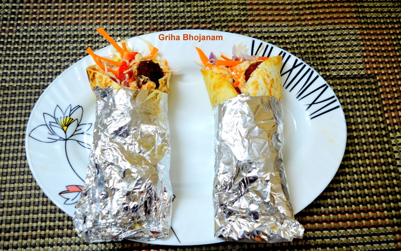 Griha Bhojanam: Lebanese Falafel Wrap