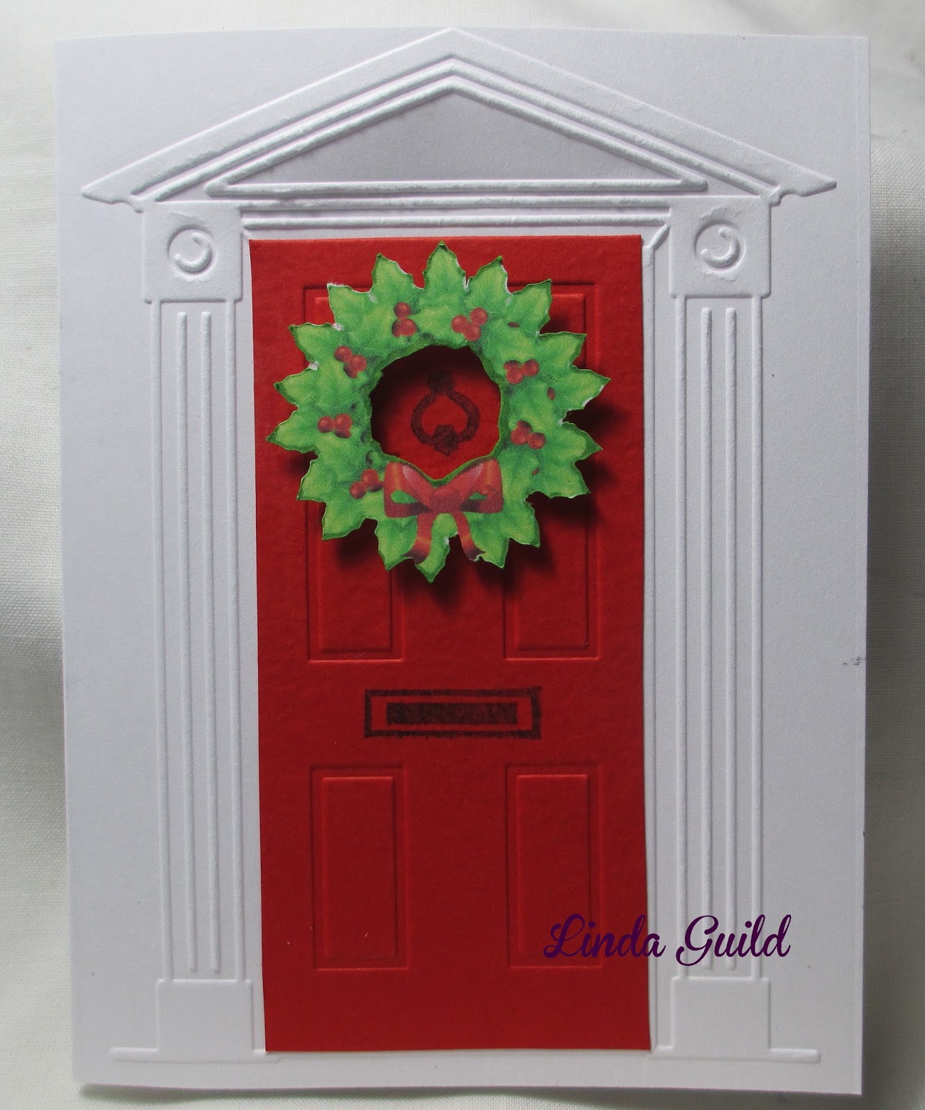 Nothin' Fancy: Embossed Door Christmas Cards