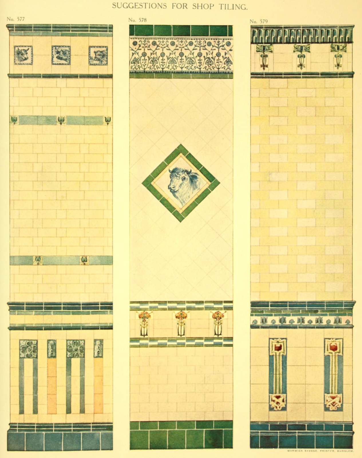 Laurelhurst Craftsman Bungalow: Minton Tile 1909 catalog