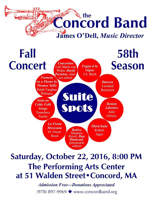The Concord Band: Fall Concert Poster