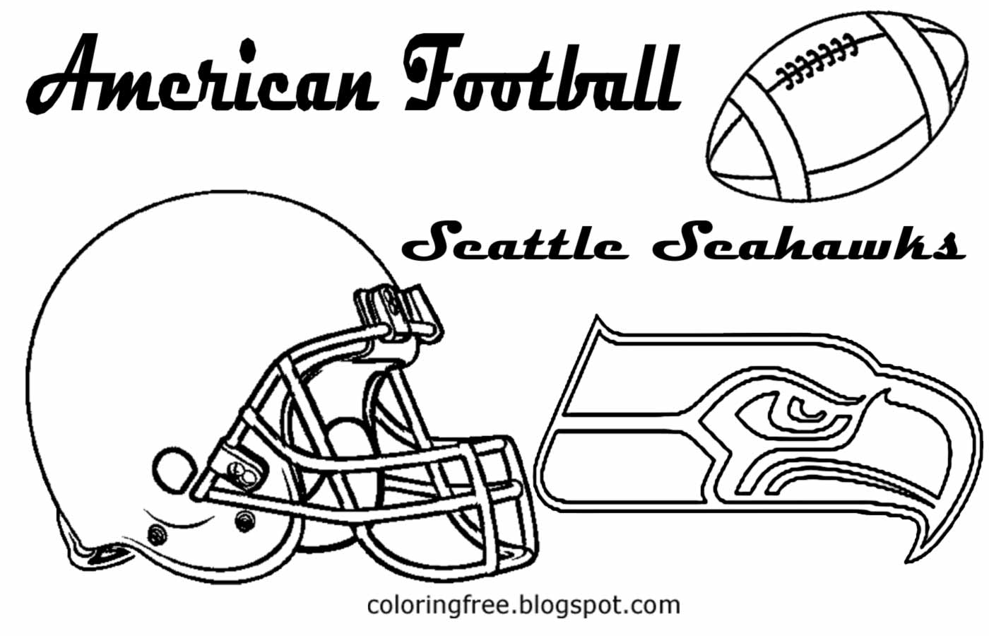 Seattle Seahawks Football Coloring Pages Coloring Pages