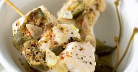 Skewered swordfish with capers recipe -Taste USA