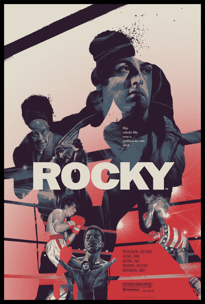 INSIDE THE ROCK POSTER FRAME BLOG: Rocky Movie Poster by Gabz Grey ...