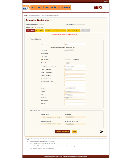Opening an NPS account online - Step by step guide