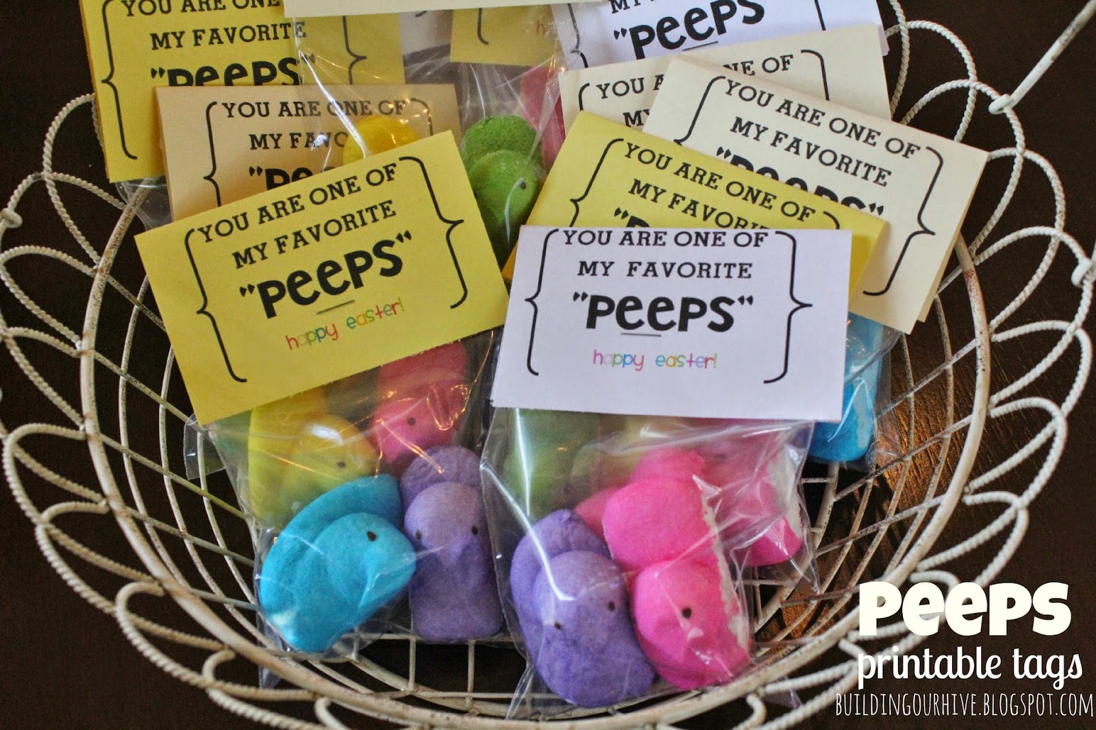 You are one of my favorite "PEEPS" printable Bible tag