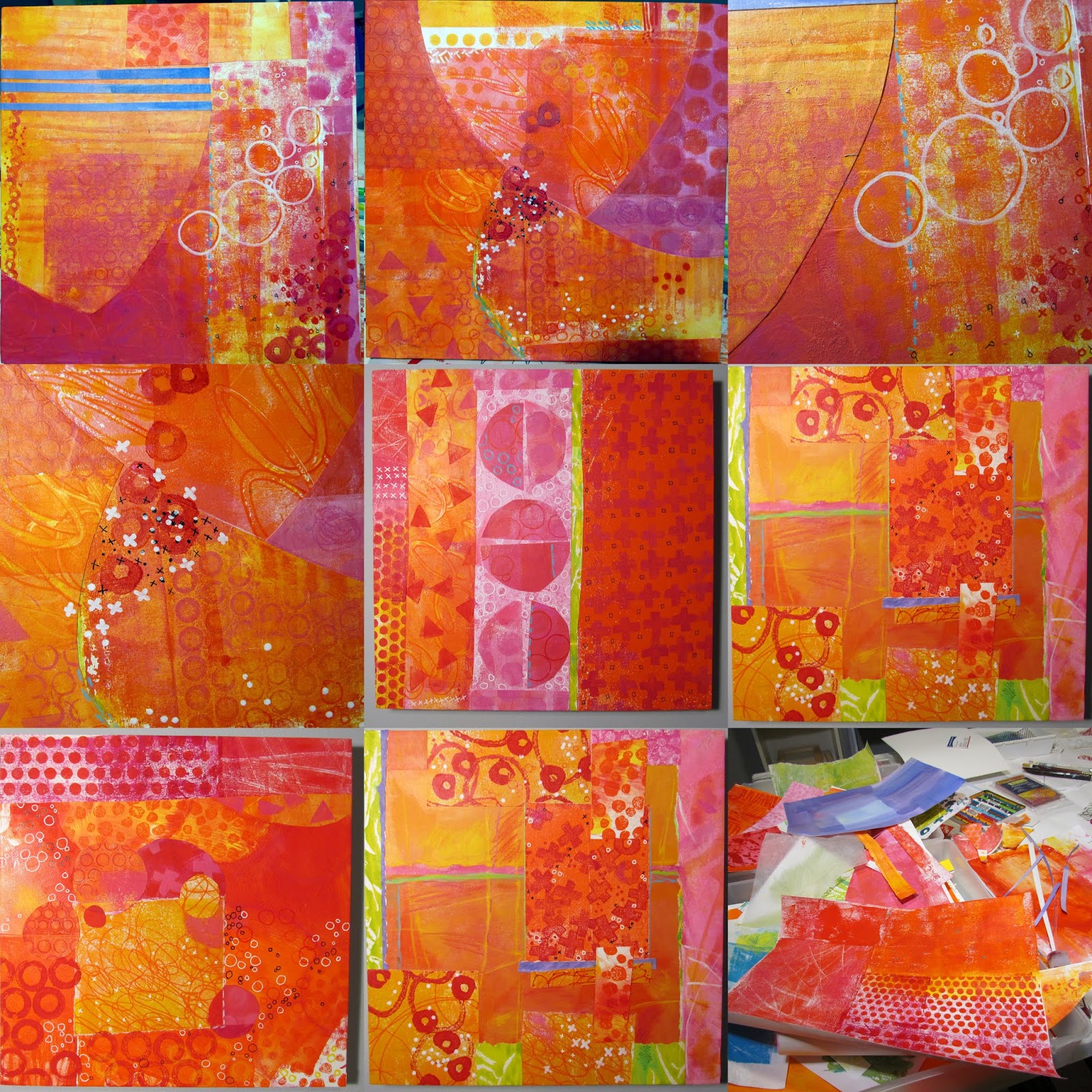 Melody Johnson: Red Collage #5