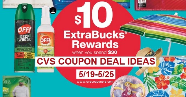 Get $10 Extrabucks Off $30 CVS Deal Ideas - 5/19-5/25 | CVS Couponers