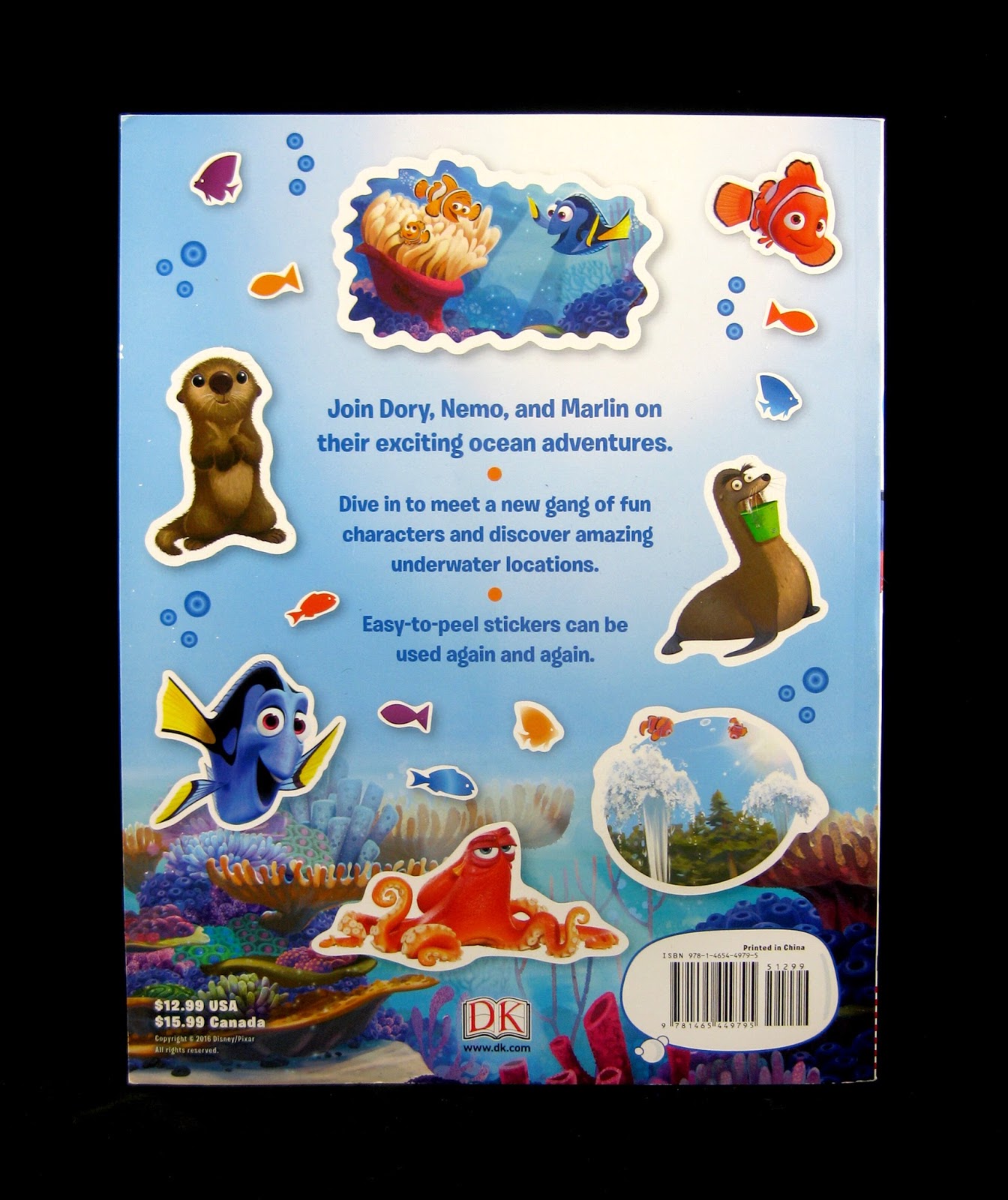 Dan the Pixar Fan: Finding Dory: Ultimate Sticker Collection Book