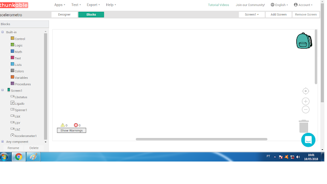 Tutor dos Nerds: Como utilizar o elemento toggle button no Thunkable/app Inventors