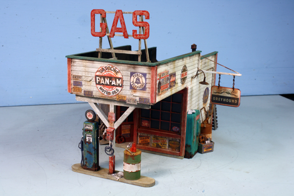 White River Division: O Scale Gas Station - FOS Scale Models Kit