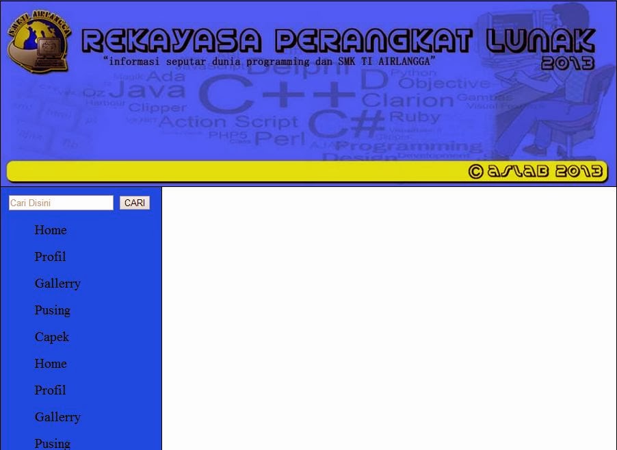 MemBuat Kerangka Website Sederhana Dengan Tag HTML 5 & CSS 3 | Reja Exe ...