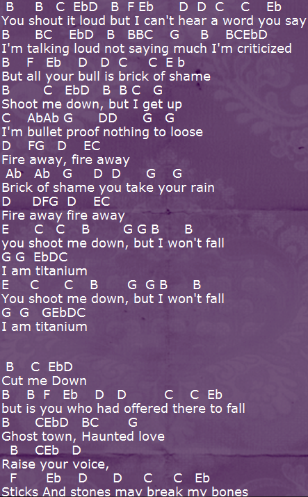 Flute Music to my ears: Titanium David Guetta