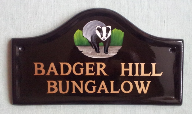 Hand Painted House Signs by Ceramic Art: House Sign Express Despatch