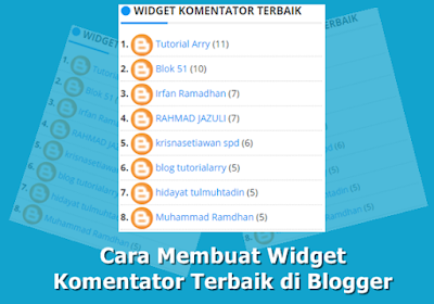 Cara Membuat Widget Komentator Terbaik di Blogger - Sudut Blogger