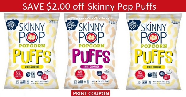 Rare Skinny Pop Puffs Coupon & Deal at CVS! PRINT NOW! | CVS Couponers