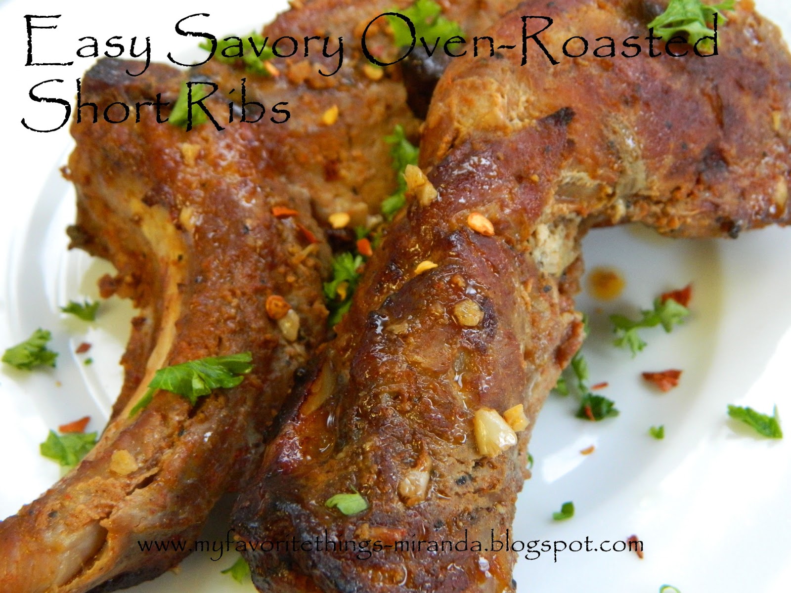 My Favorite Things: Easy Savory Oven-Roasted Short Ribs