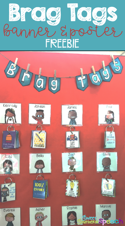 Brag Tags For Speech Therapy - Sweet Southern Speech