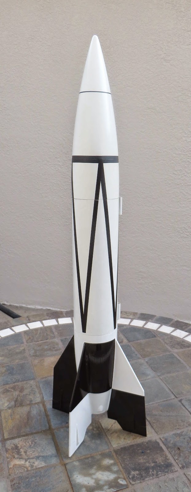 Model Rocket Building: The Big Fix, Estes V2 Fix Part 7, Mask, Black ...