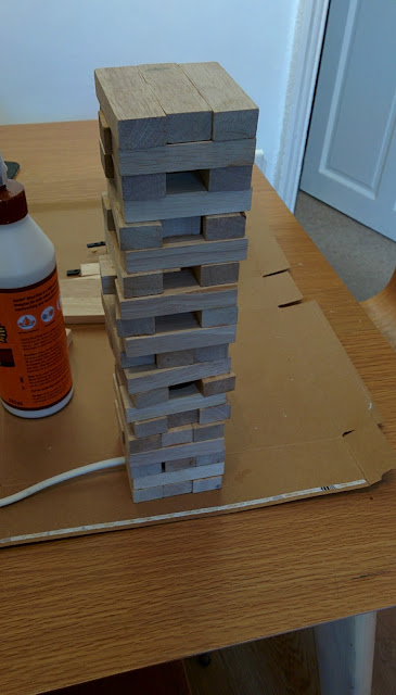 Makestuffathome: Jenga topple game lamp diy
