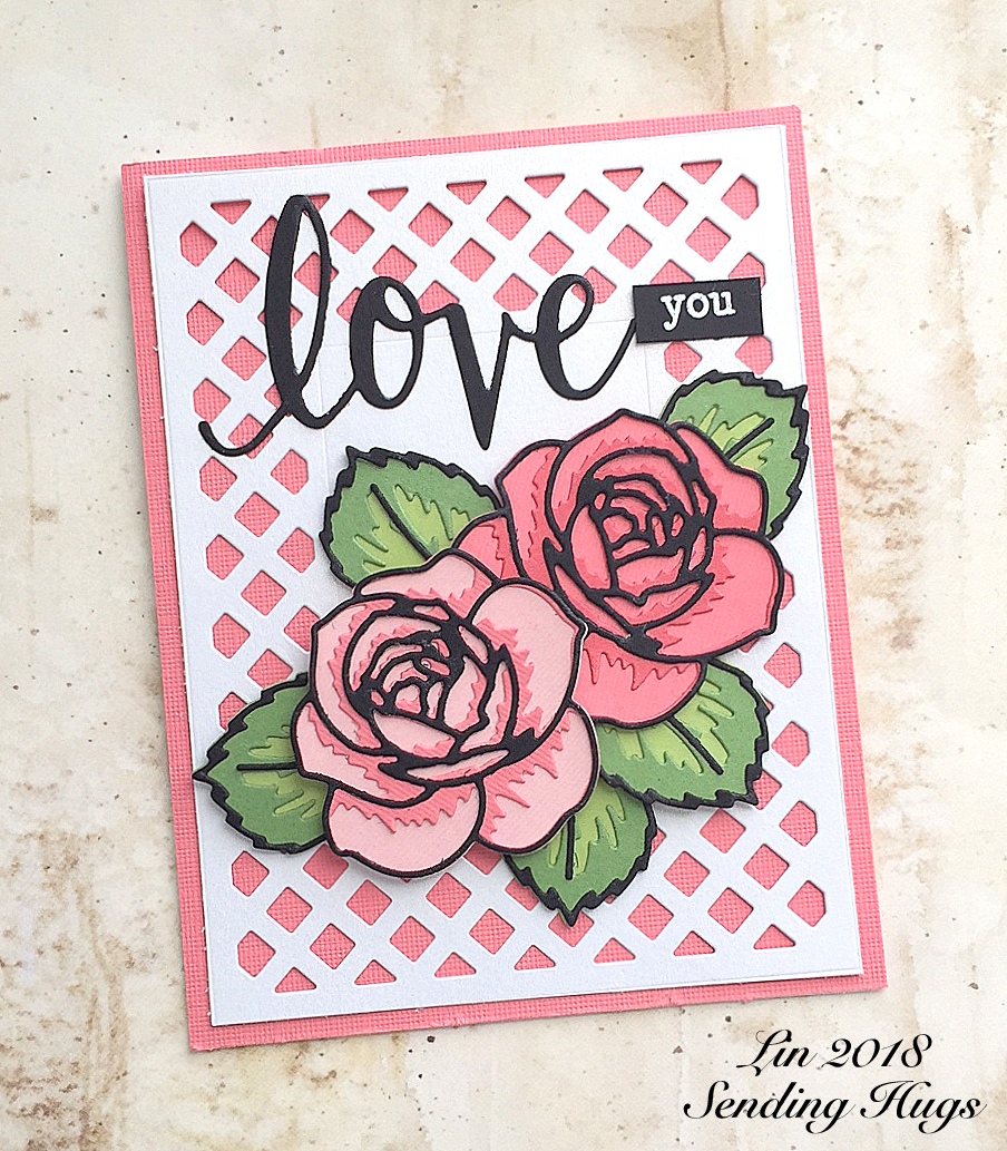 Sending Hugs: Layered Roses