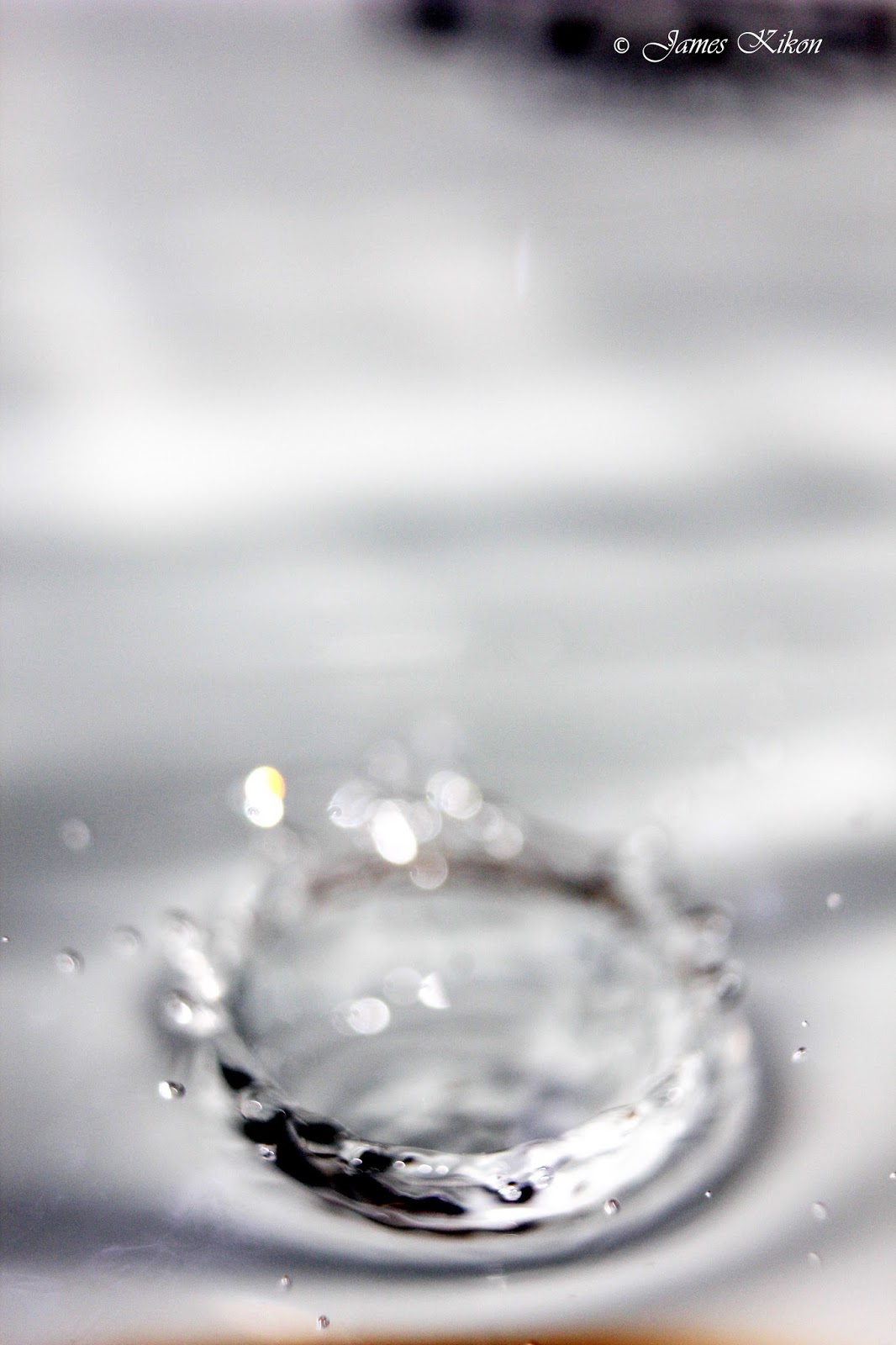 Water droplet splash (Fast shutter speed photo)