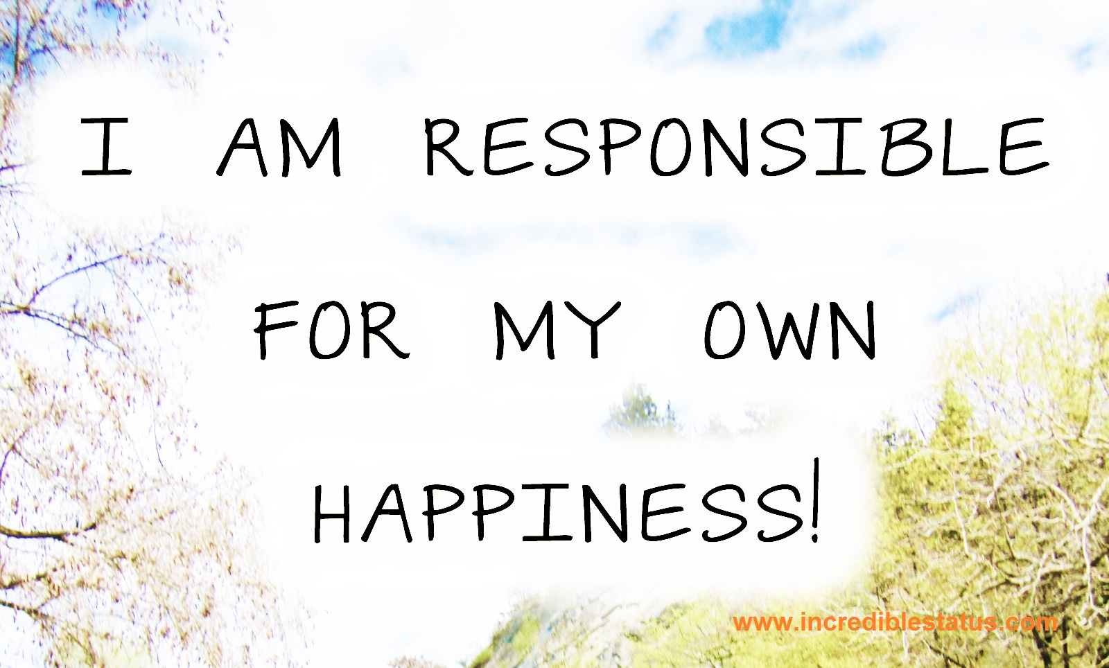 i'm the reason for my own happiness..you should be too today someone's ...