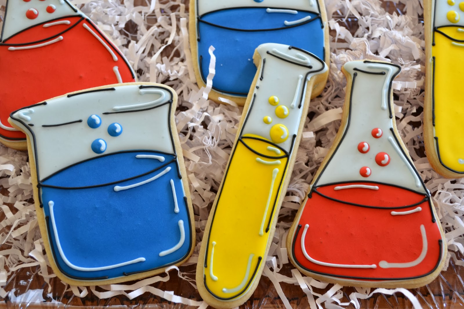jackandy cookies: Science Party Cookie Favors