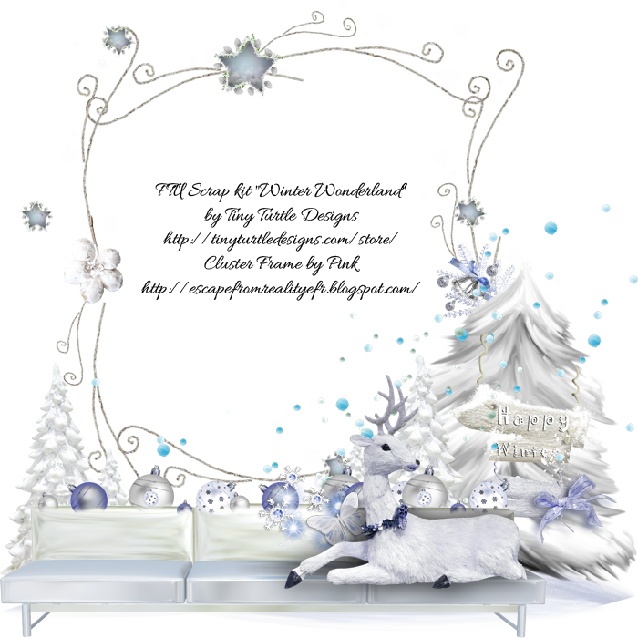 Escape From Reality Blog: FTU "Winter Wonderland" Clusters & Cluster Frames