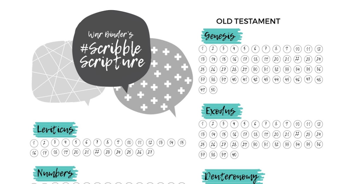 War Binder: Scribble Scripture || Track your progress