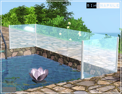 My Sims 3 Blog: Modern Glass Fence by Simenapule