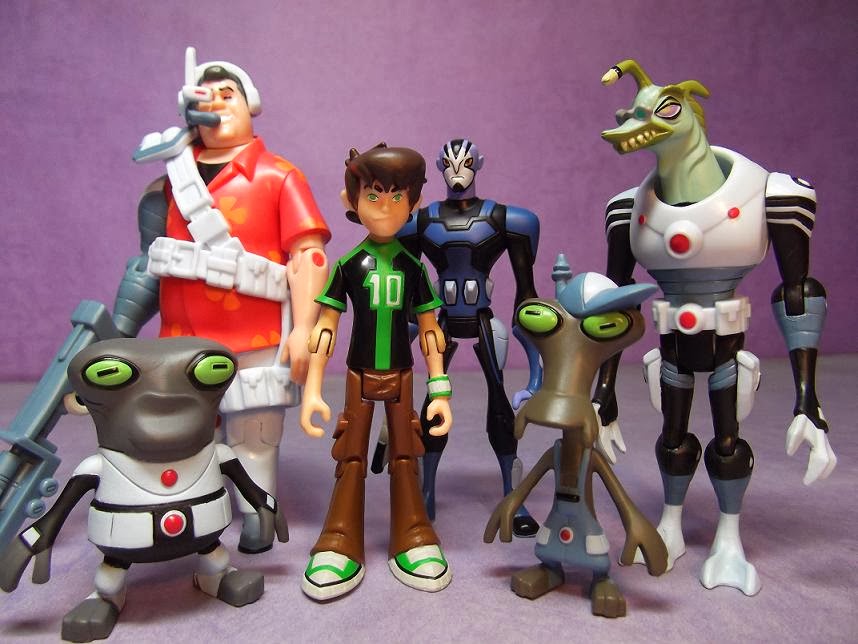 HGG的幻想: BEN 10 OMNIVERSE Pettaliday, Driba, Blukic, Solid Plugg Figure