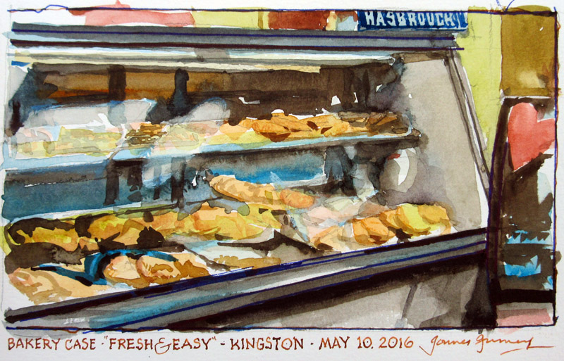 Gurney Journey: Painting a Bakery Case in Watercolor