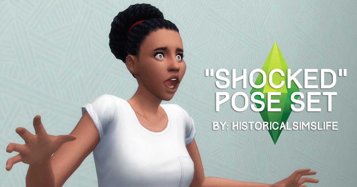 TS4: Shocked and Surprised Pose Set | History Lover's Sims Blog