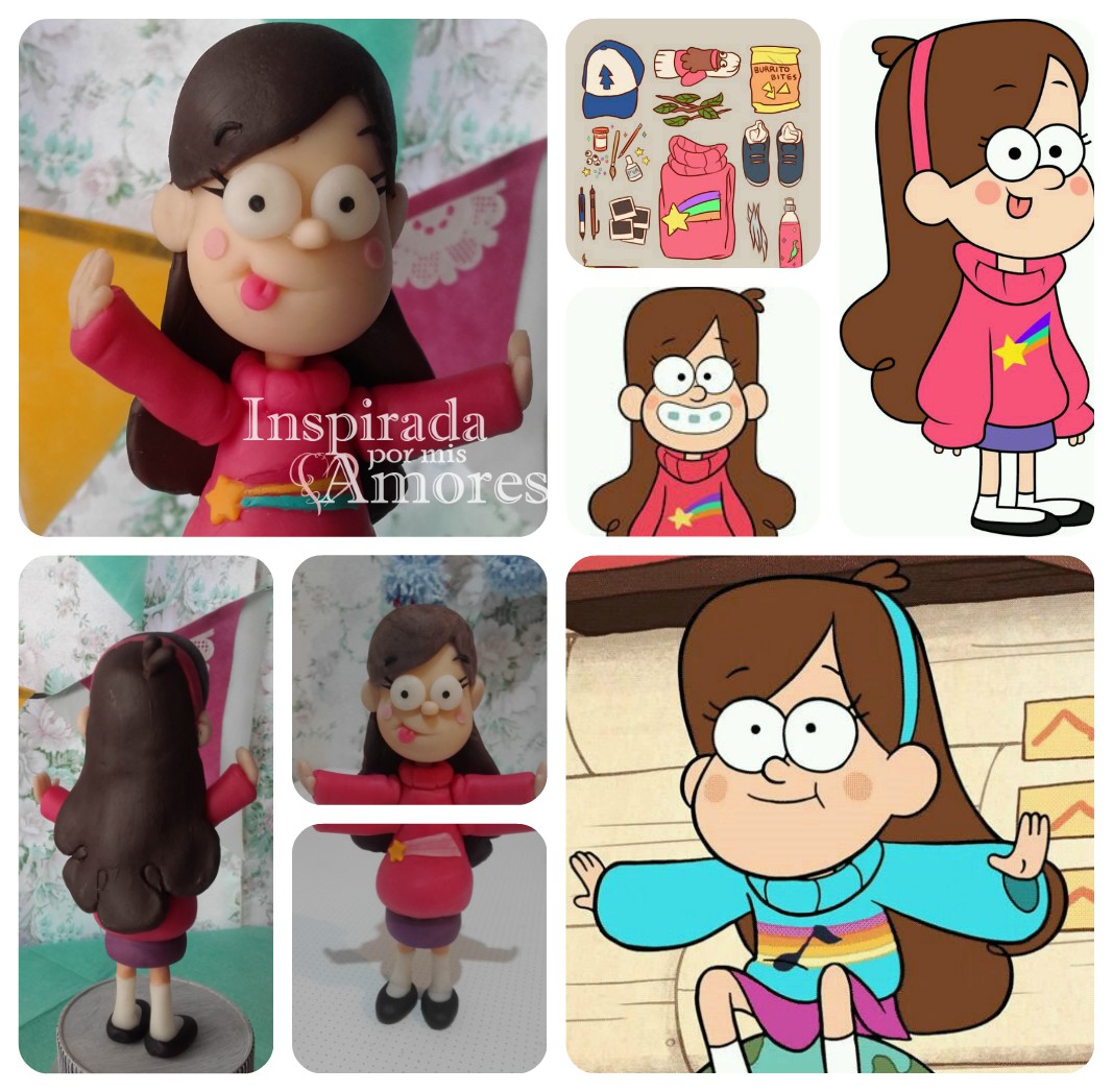 Inspirada por mis amores: MODELANDO A MABEL PINES EN PORCELANA FRÍA