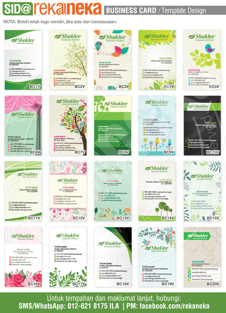 Print Shaklee: BISNES KAD