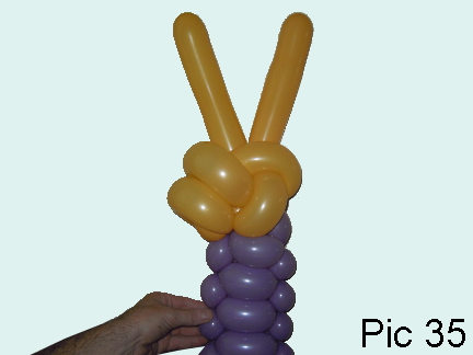 CLASSICAL: Balloon hand peace sign