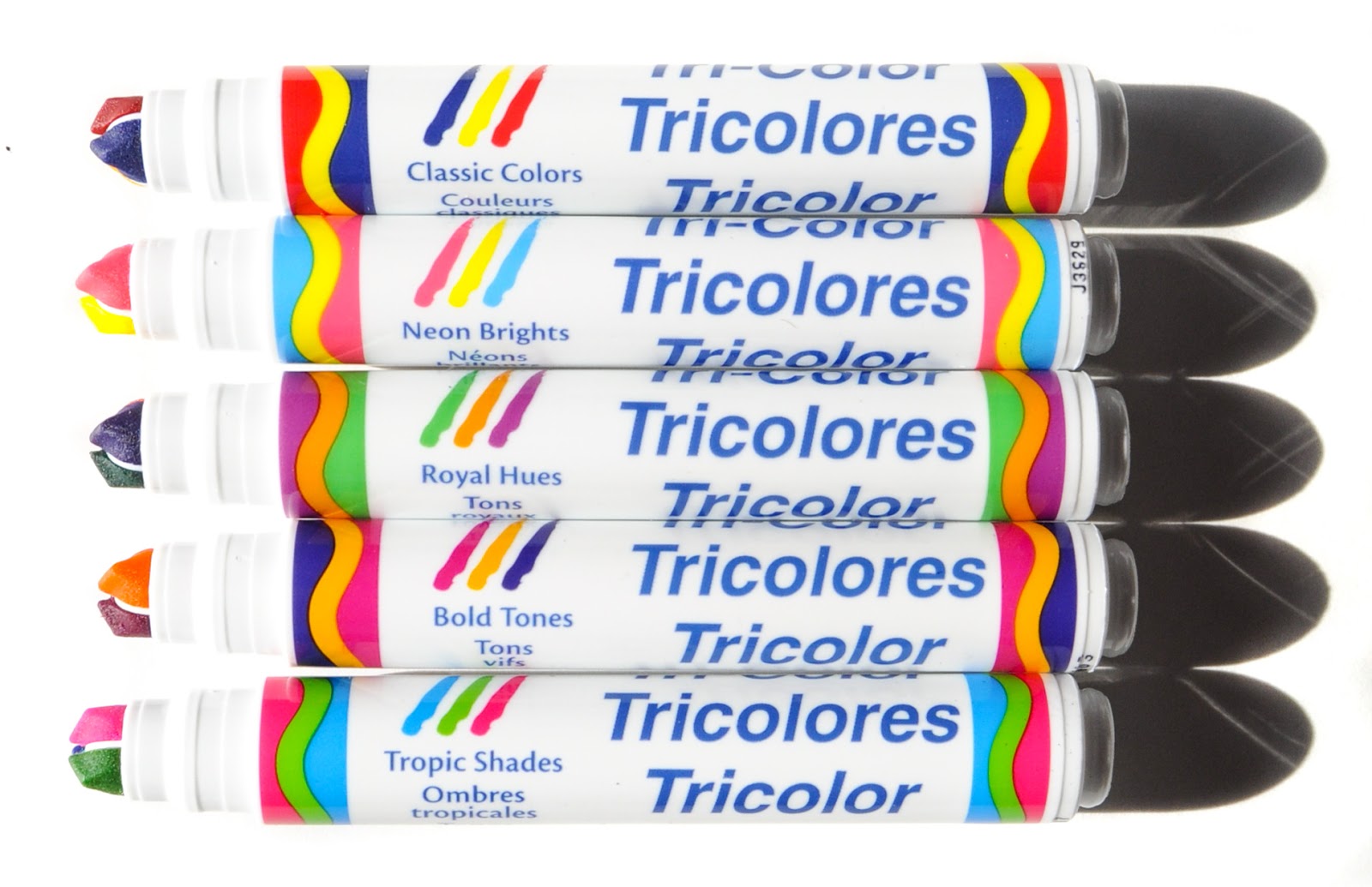 Crayola Tri-Color Markers: What's In the Box | Jenny's Crayon Collection