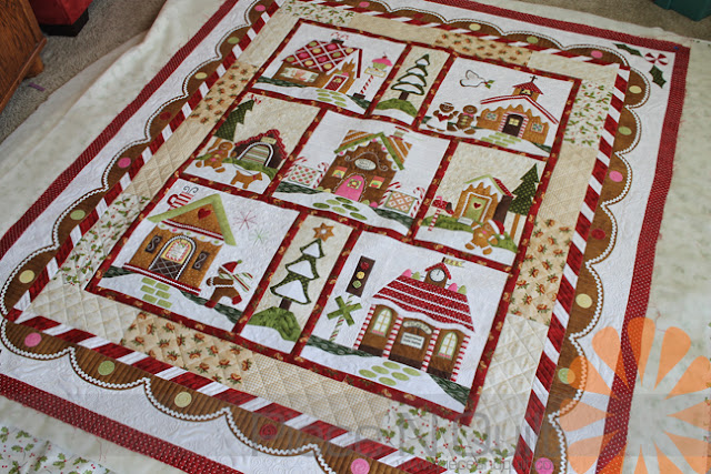 Piece N Quilt: Gingerbread Village - Custom Machine Quilting by Natalia ...