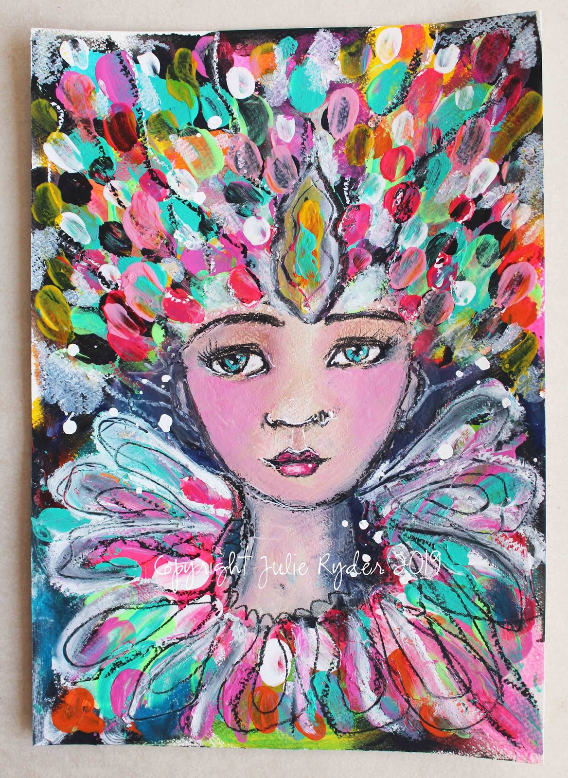 Made-By-Me....Julie Ryder: Mixed Media Girls.....