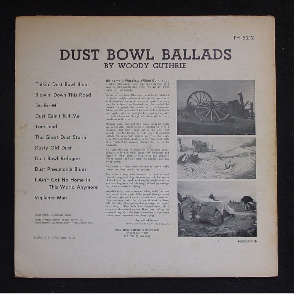 ZEPPELIN ROCK: Woody Guthrie - Dust Bowl Ballads (1940): Crítica review