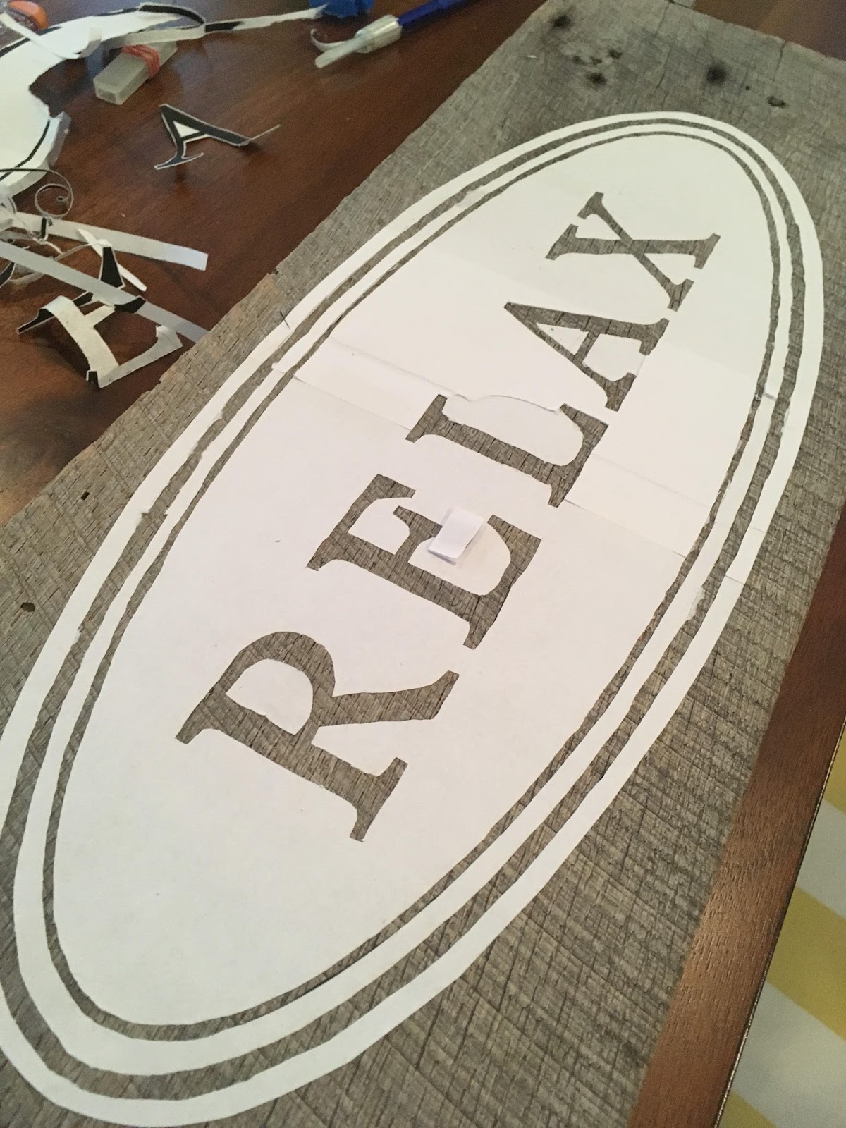 Susan Snyder: BARNWOOD SIGN - RELAX