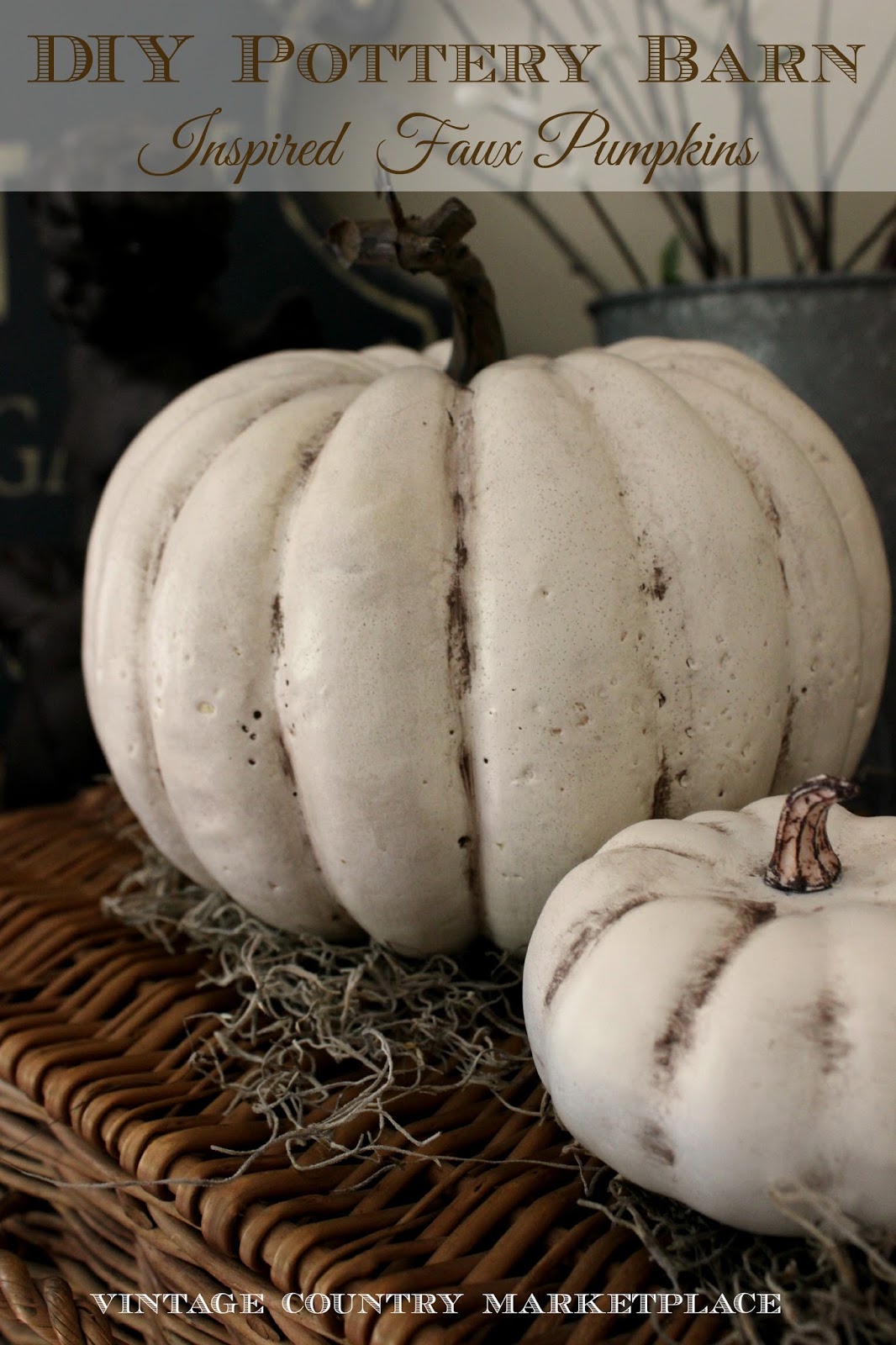 Vintage Country Style: Pottery Barn Pumpkin Hack