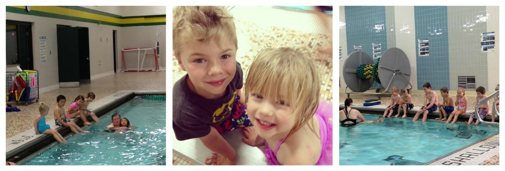 and bug worked up the guts to jump off the diving board after his last ...