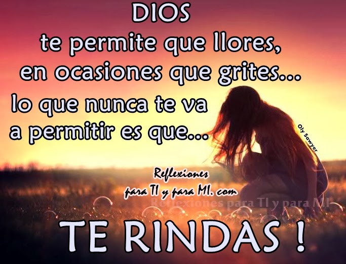 Reflexiones para TI y para MÍ: ** NO TE RINDAS