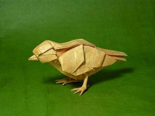 origami bird ~ origami instructions art and craft ideas