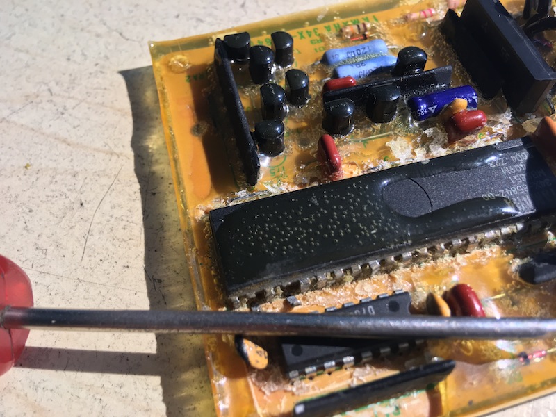 YPVS repair, Yamaha 34X IC chip transplant