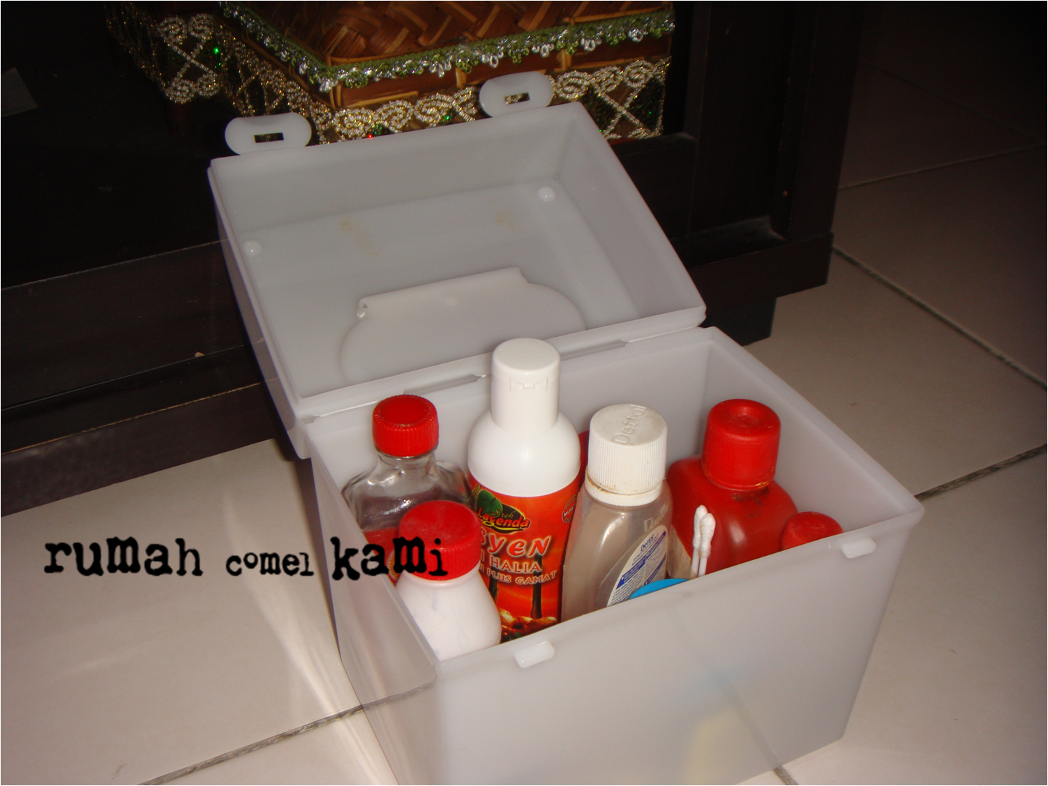 rumah comel kami: ORGANIZING : Kotak Ubat-Ubatan