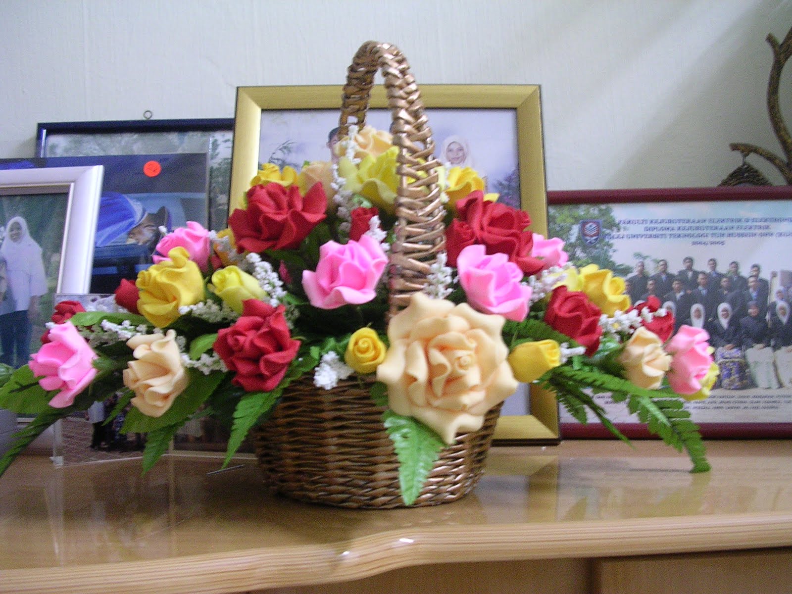 Bunga Sabun Collection: Gubahan bakul lonjong